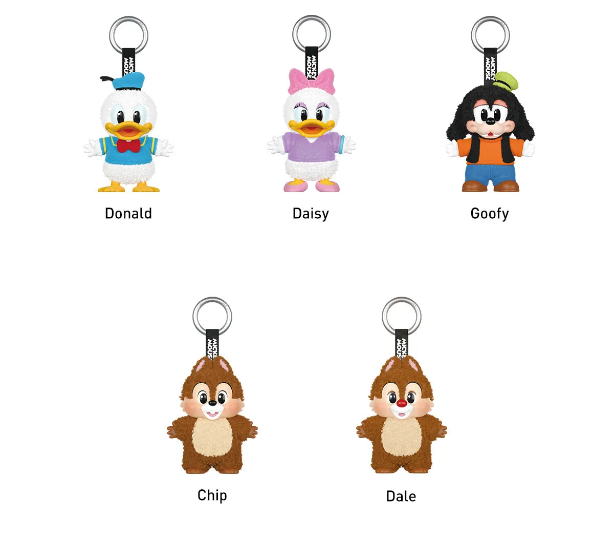 Pop mart Mickey Family Cute Together Keychain Series Figures (Sold per ...