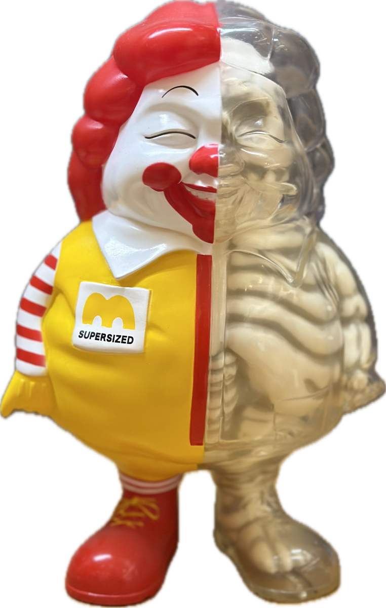 MC Supersized Ron English x Secret base HALF XRAY – shoegamemanila