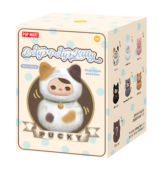 PUCKY Roly-Poly Kitty Series-Vinyl Plush Blind Box (Sold per piece ...