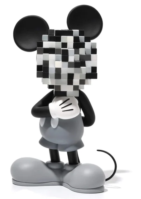 Mickey Mouse (mosaic art style) Milkcargo (Black Grey) – shoegamemanila