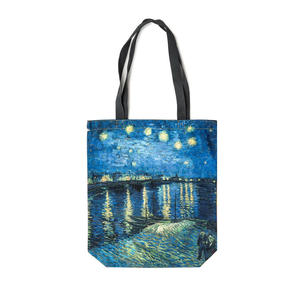 Starry Night Over the Rhône - Vincent Van Gogh painting Tote Bag (Louv ...