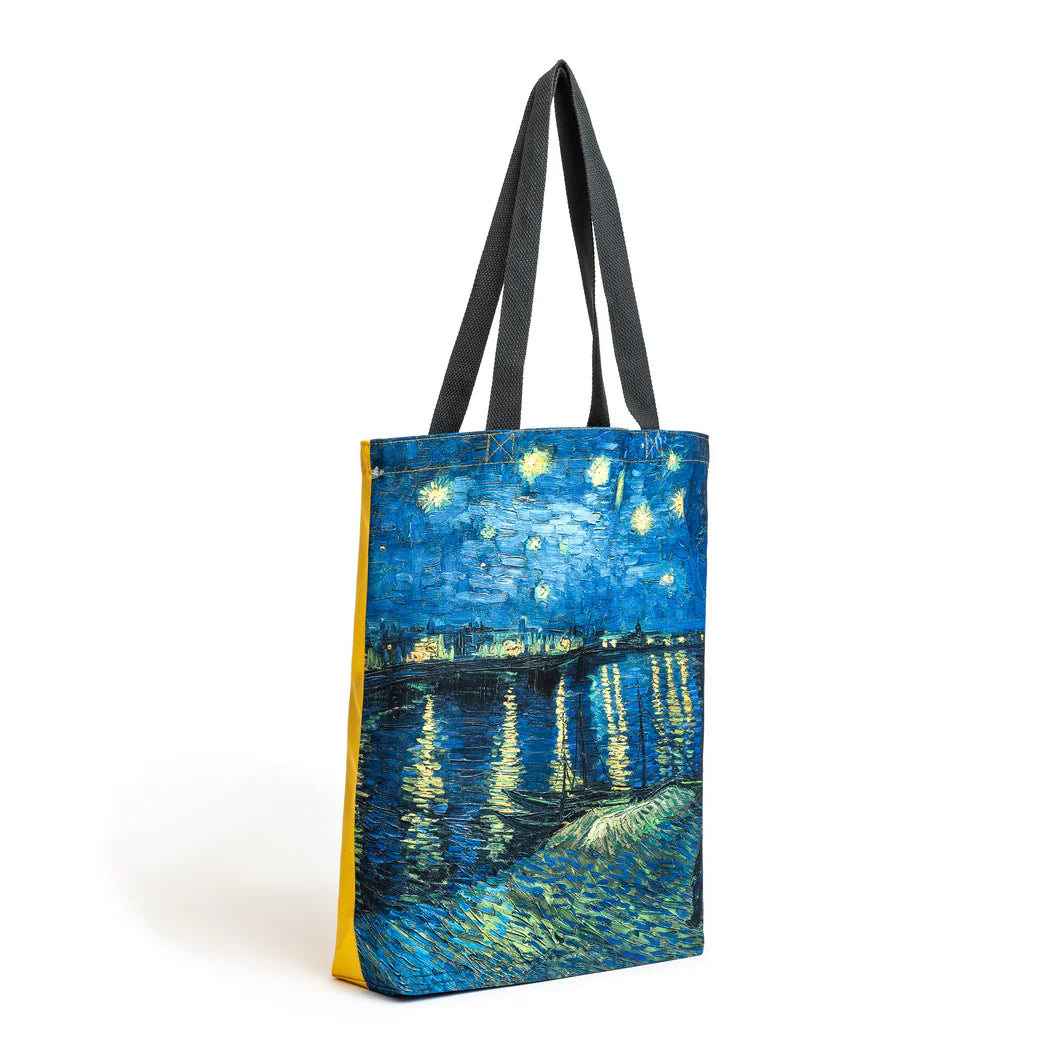 Starry Night Over the Rhône - Vincent Van Gogh painting Tote Bag (Louv ...