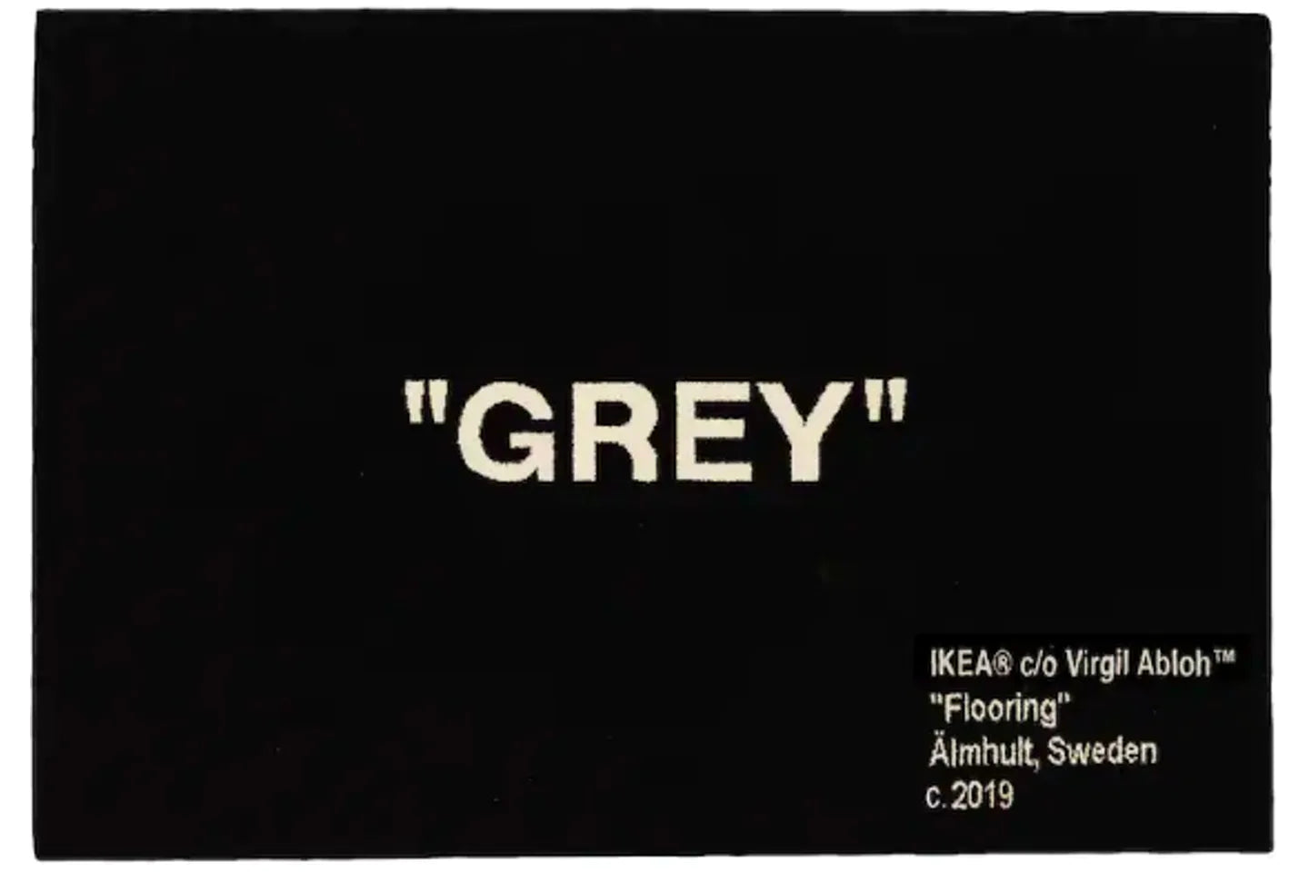 Virgil Abloh x IKEA "GREY" Rug 195x133 CM – shoegamemanila